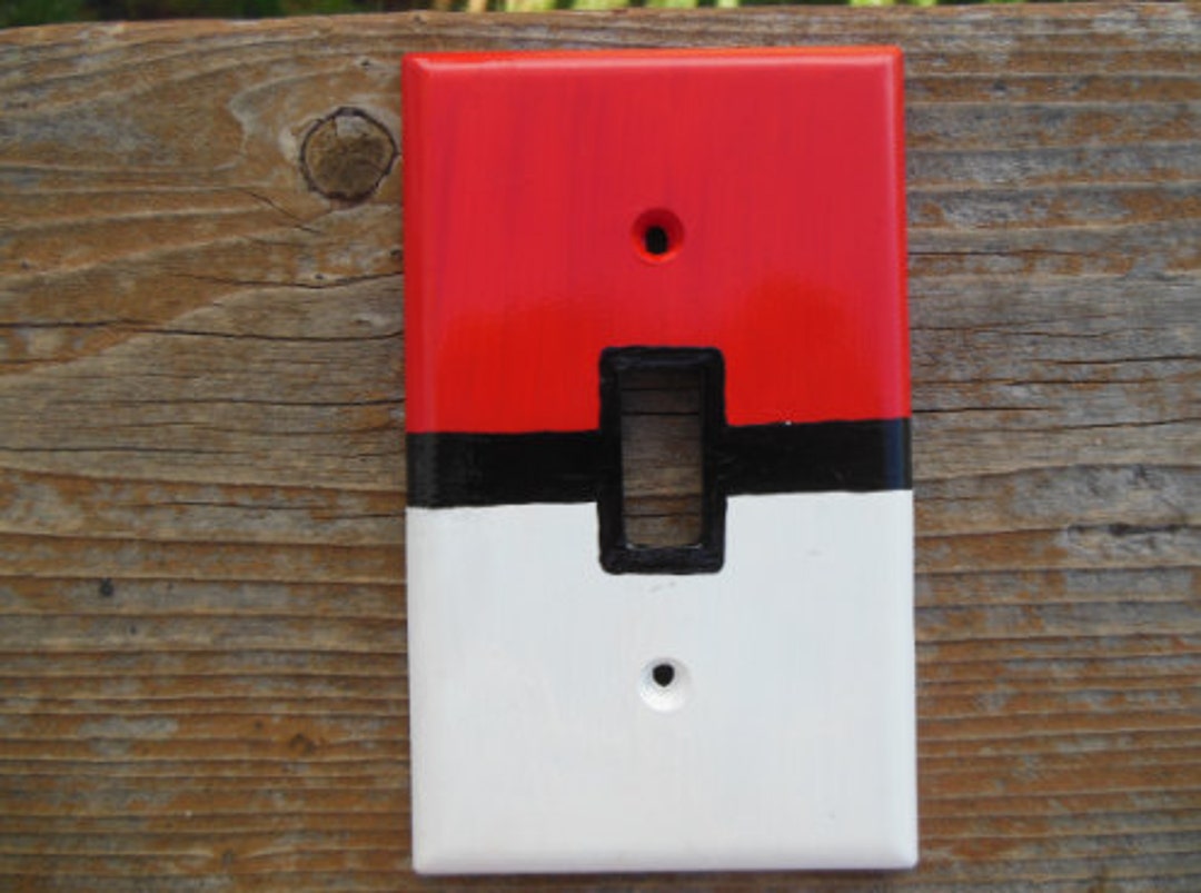 Pokémon Pokéball Light Switch Cover - Etsy