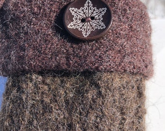 Brown Wool Mittens - Etsy