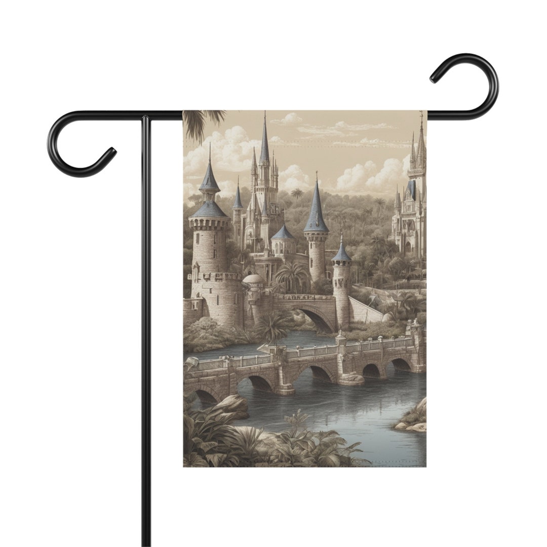Classic Fairy Tales Castle Toile Garden & House Banner - Etsy