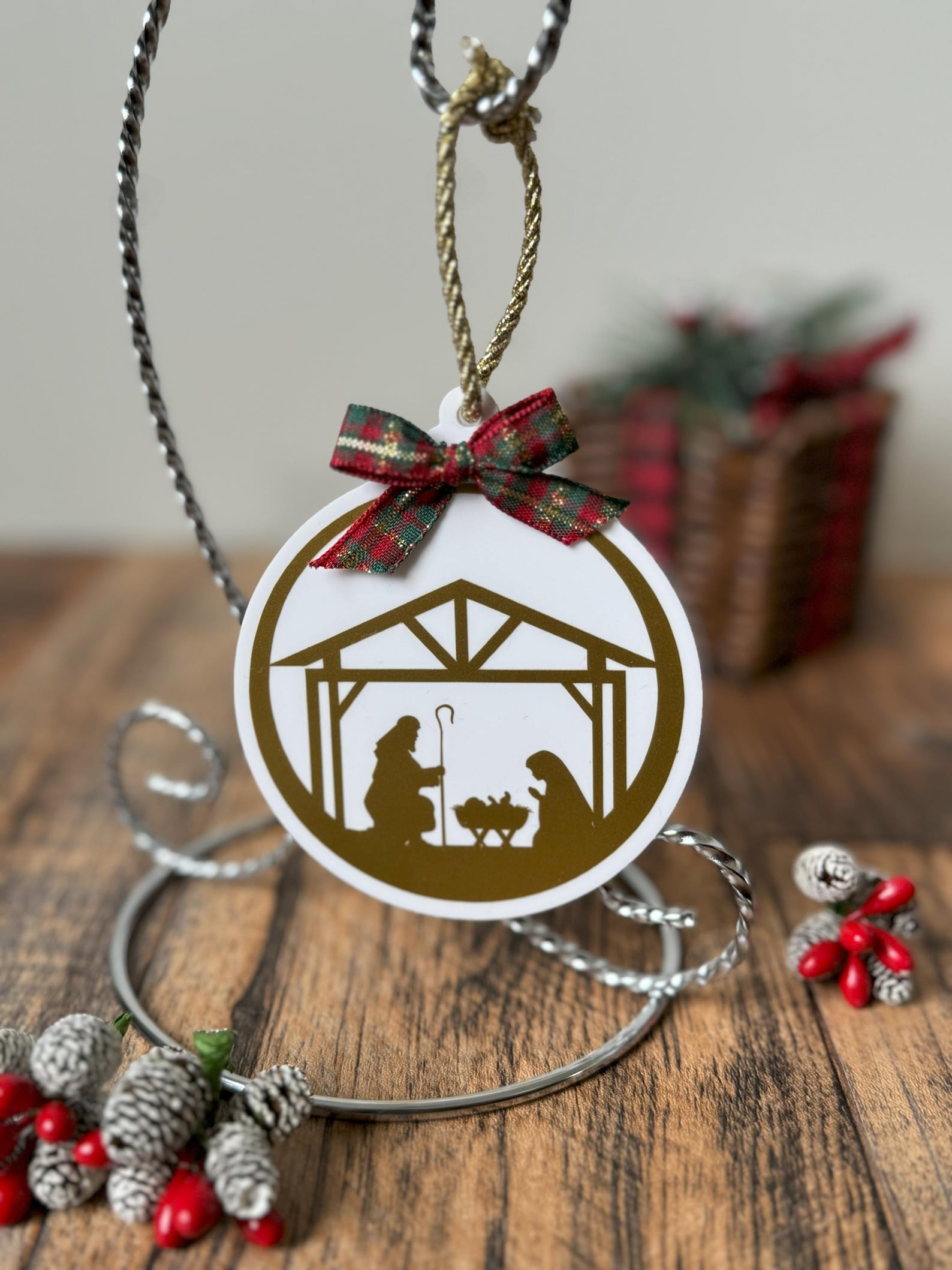 Nativity Christmas Ornament - Etsy