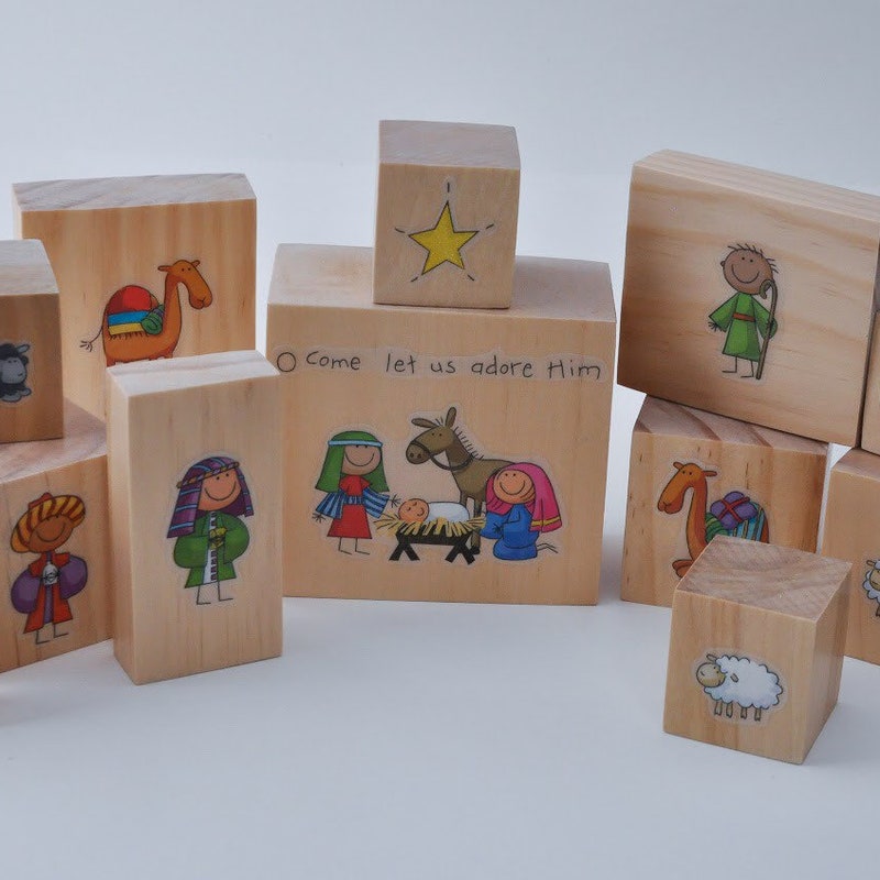 Nativity Blocks - Etsy