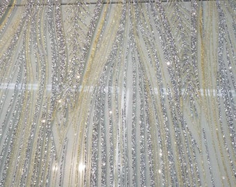 Metallic fabric | Etsy