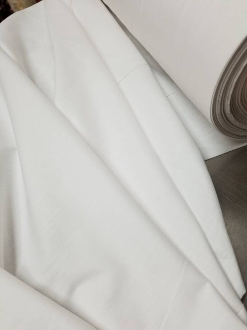 Pure White cotton fabric 110 inches wide usable for | Etsy