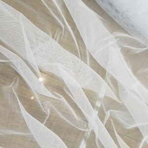 Super Fine Soft White Color Tulle/mesh 60" Wide Sold by the Yard Usable ...