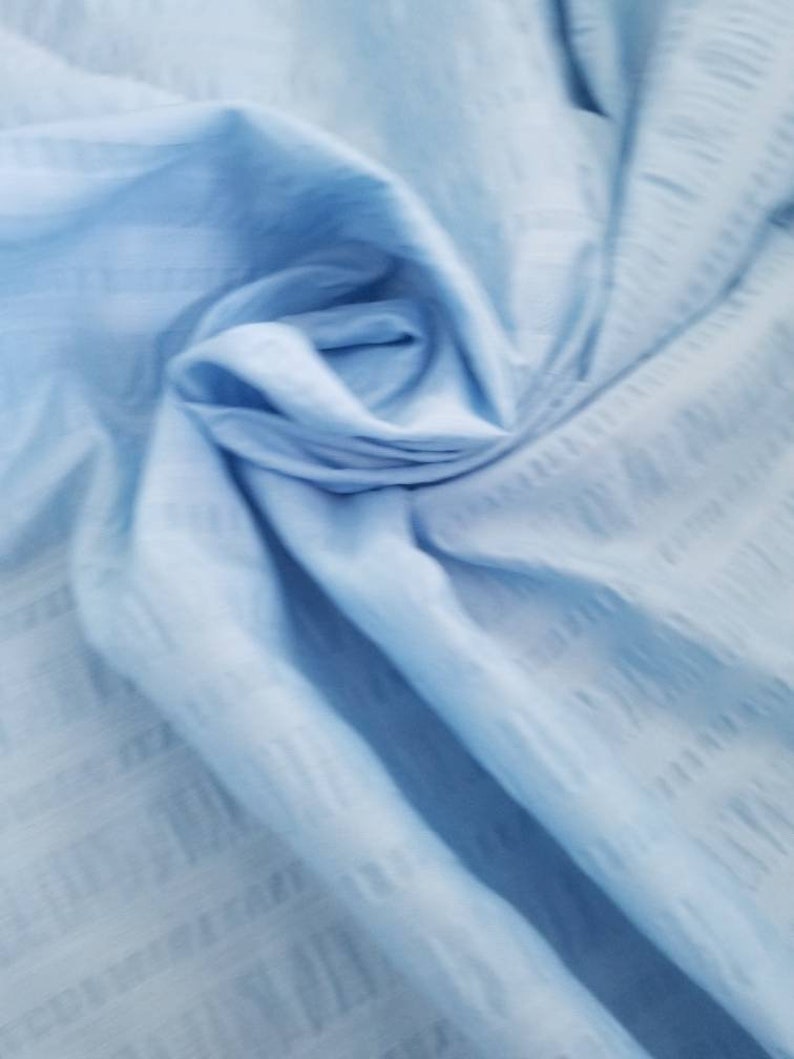 Aqua Blue Color Self Embossed Mercerised 100% Soft Cotton | Etsy
