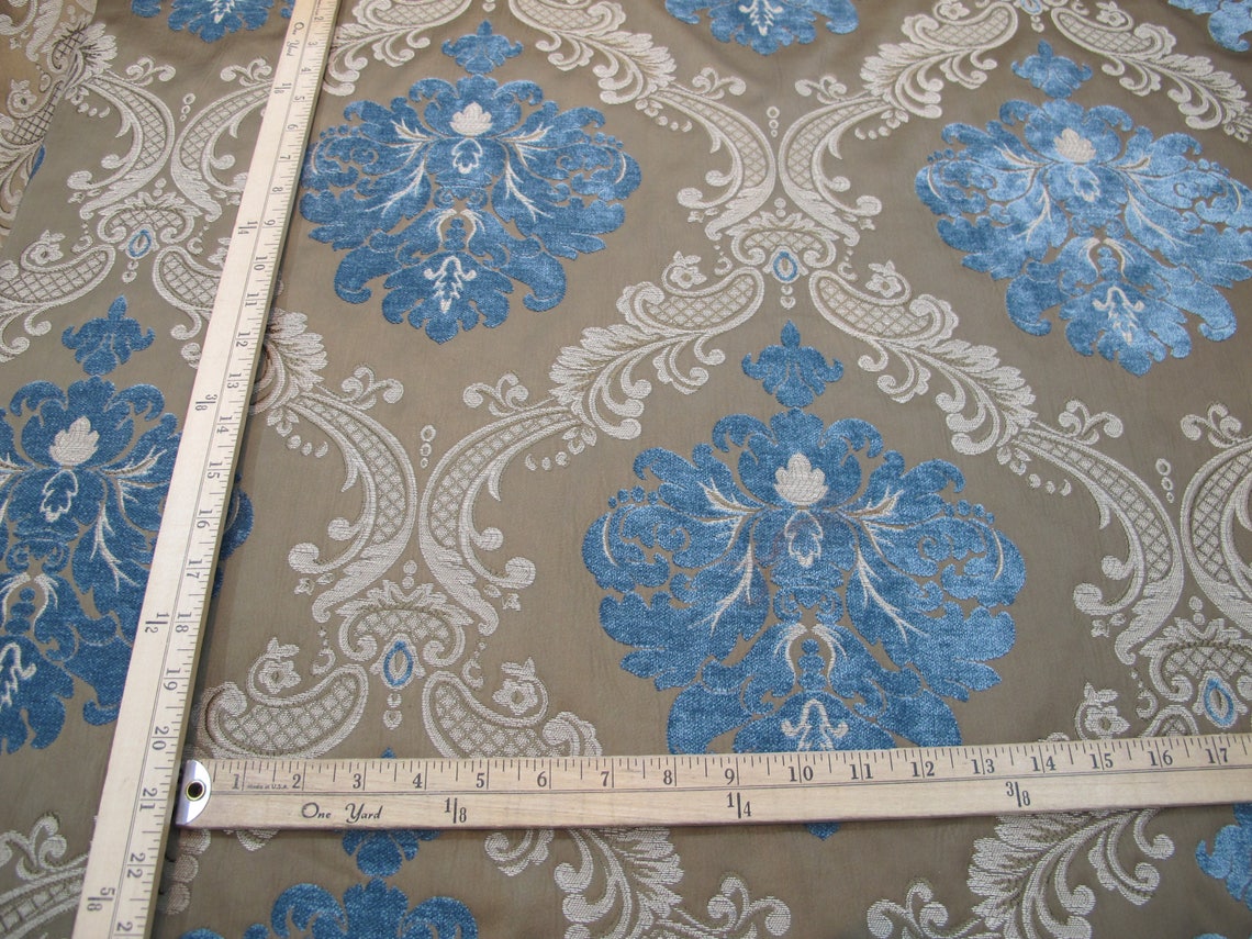 Damask Jaquard Brocade for Upholstry/ Drapery Fabric by the - Etsy