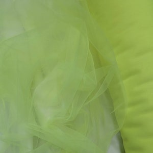 Super Fine Soft Neon Green Color Tulle/mesh 60" Wide Sold by the Yard ...