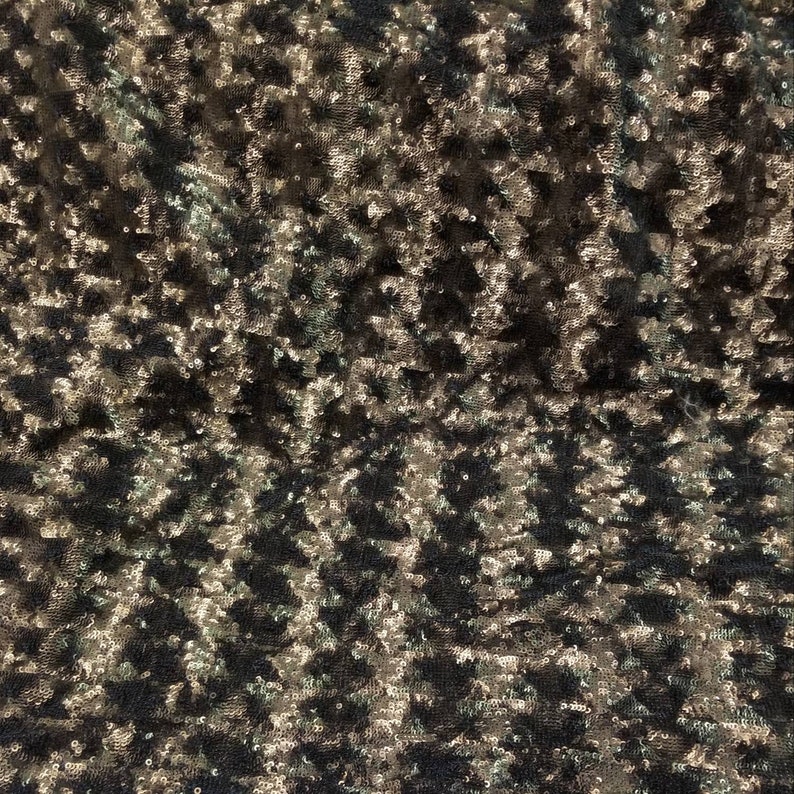 Irredescent Green Color Sequence on Stretch Fabric 54" Wide Usable for ...