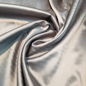 Gray Color Shantung /dupioni is a Traditional Fabric for Elegant Gowns ...