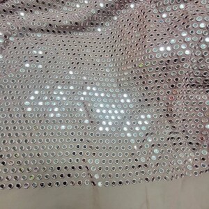 Soft Mirror Work Chiffon Embroided Fabric Usable for Apparel ...