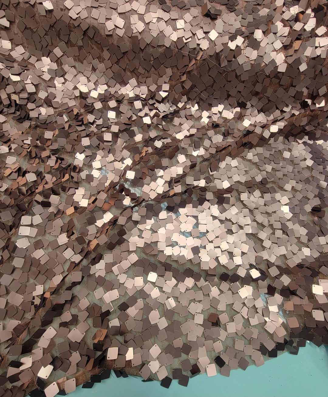 Square Payaat Sequence Fabric 54" Wide Usable for Apparel Accessories ...