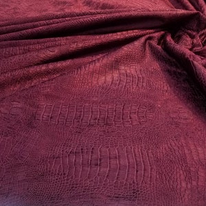 Alligator Print Heavy Poly Velvet Fabric 54 Inches Wide Usable for ...