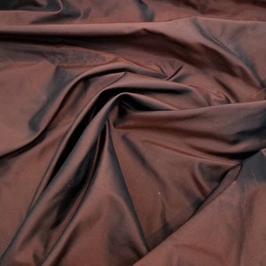 Maroon a Dark red color silk Taffeta. 54" Wide. Taffeta is a Crisp ...