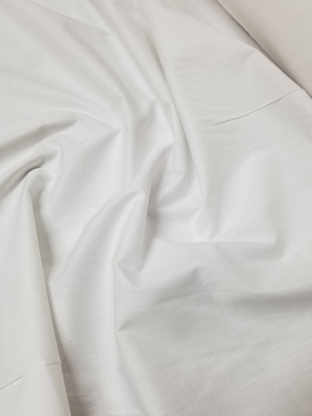 Pure White Cotton Fabric 110 Inches Wide Usable for Decorations, Wall ...