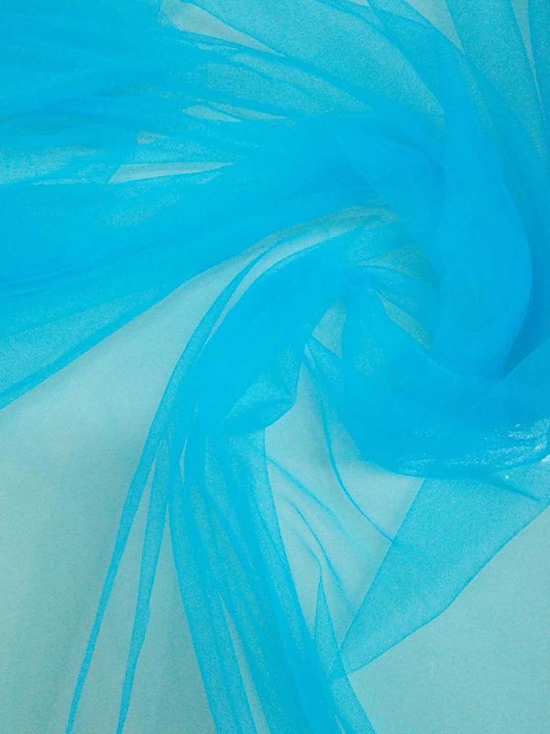 Super Fine Soft Turquoish Blue Color Tulle/mesh 60" Wide Sold by the ...