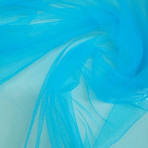 Super Fine Soft Turquoish Blue Color Tulle/mesh 60" Wide Sold by the ...