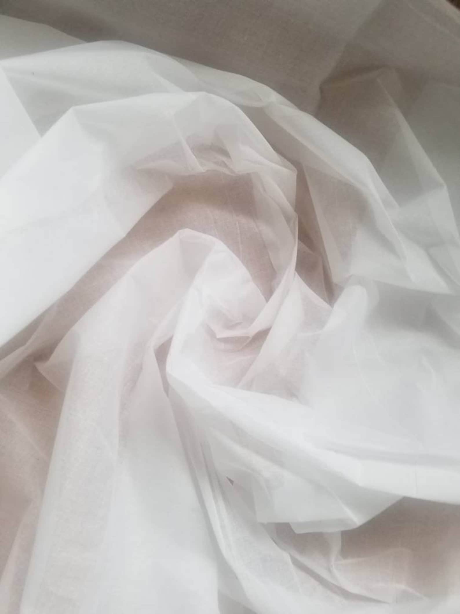White 100% Cotton Organdy This Fabric is Stiff Semi Sheer - Etsy