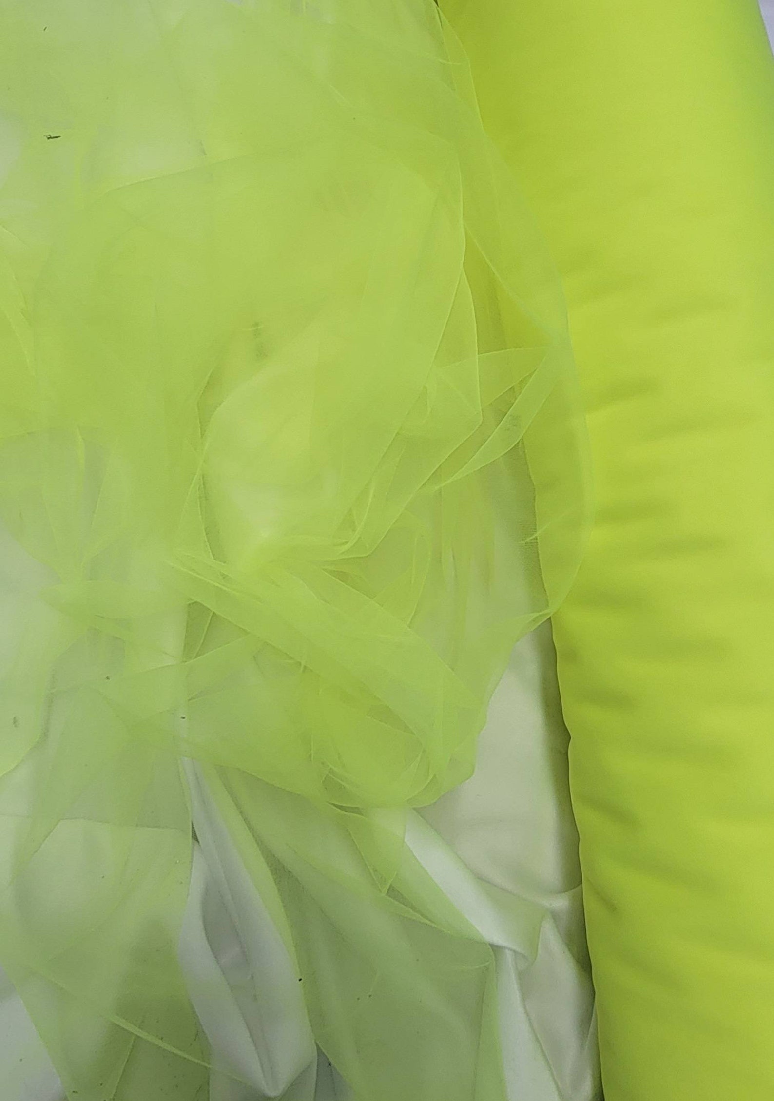 Super Fine Soft Neon Green Color Tulle/mesh 60" Wide Sold by the Yard ...