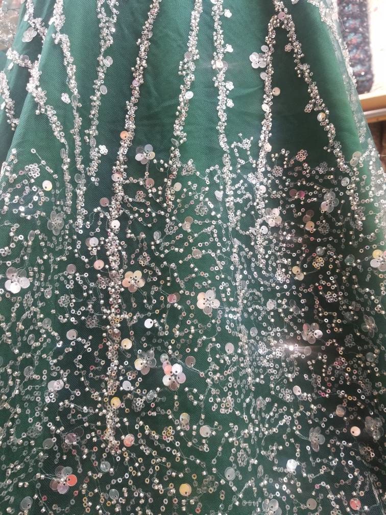 Hand beaded elegantly Beading This gorgeous sheer dress | Etsy