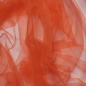 Super Fine Soft Orange Color Tulle/mesh 60" Wide Sold by the Yard ...