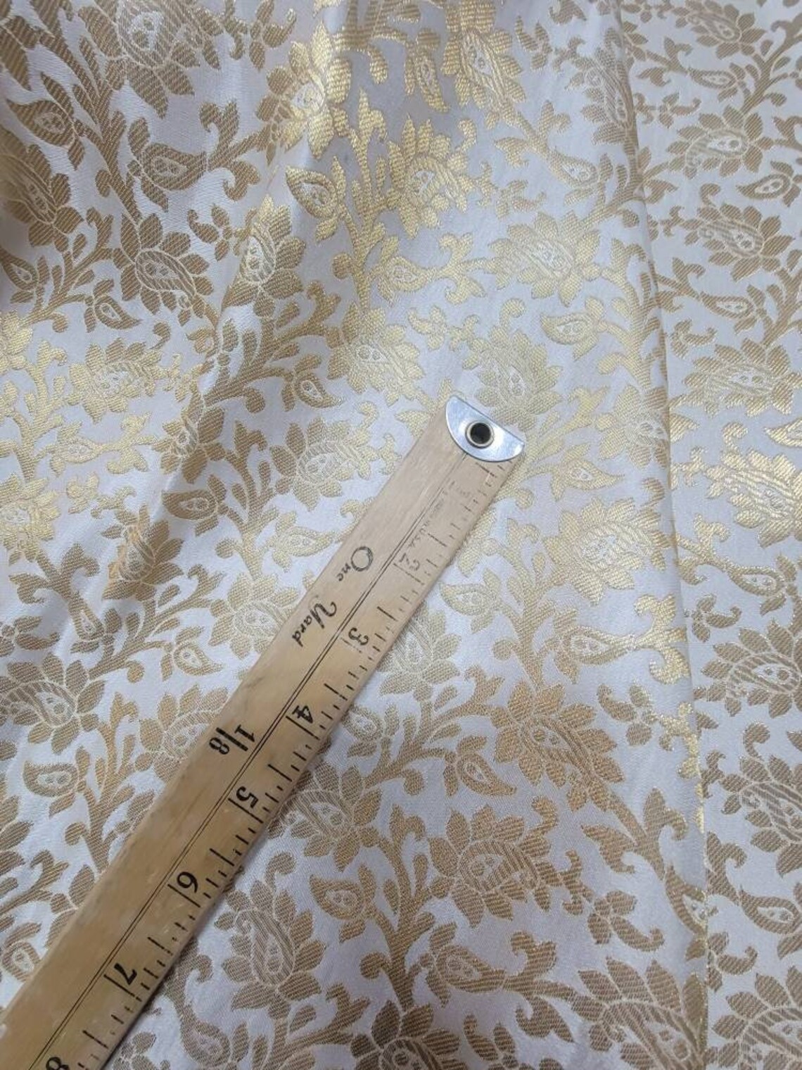 Metallic Brocade off White Color Mix With Gold Give You a Nice - Etsy