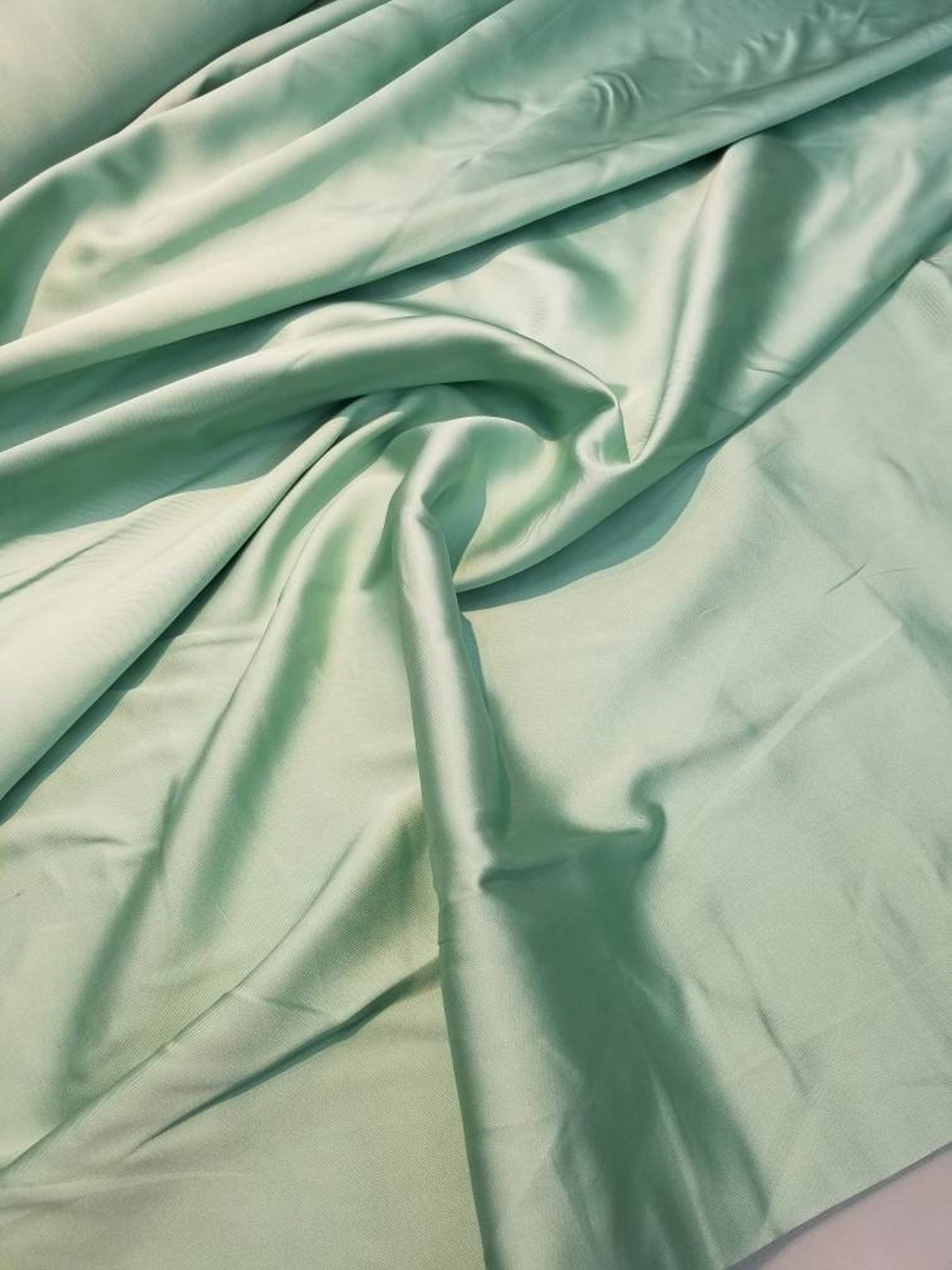 Seige Green Color Mikado/zibelline Fabric. 60 Wide - Etsy