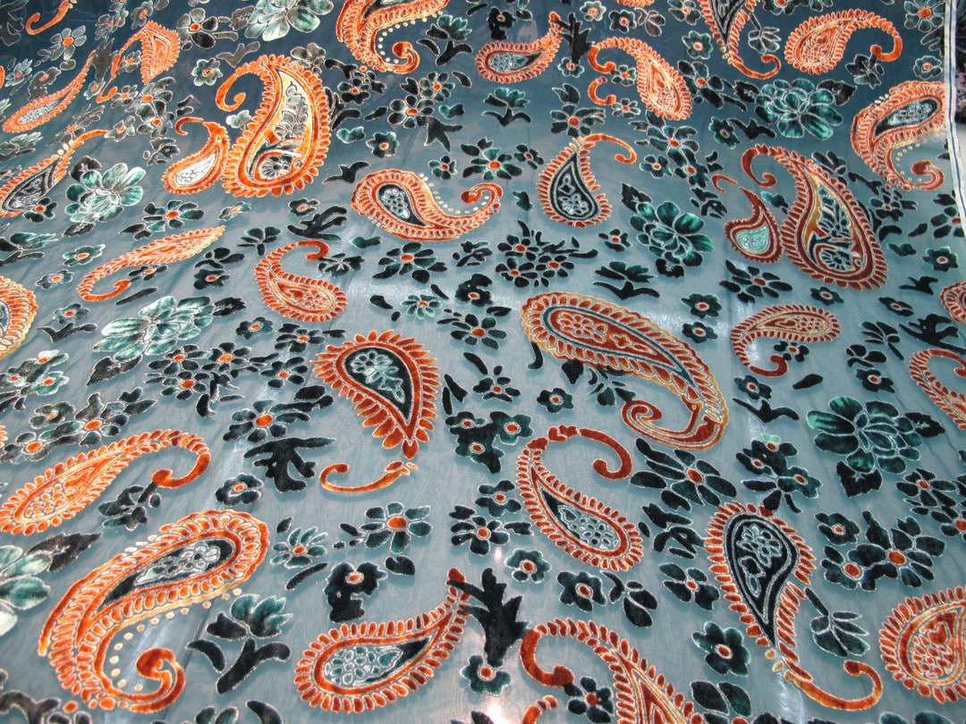 Burnout chiffon fabric store