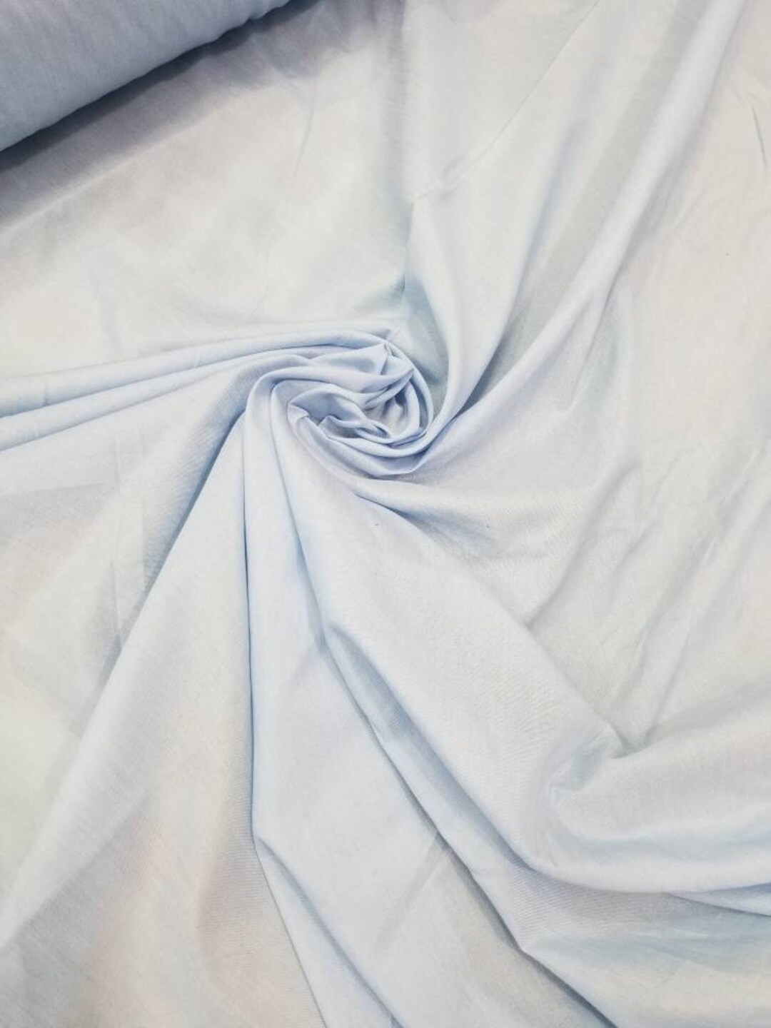 Baby Blue Color Cotton Fabric Usable for Apparel Accessories and ...