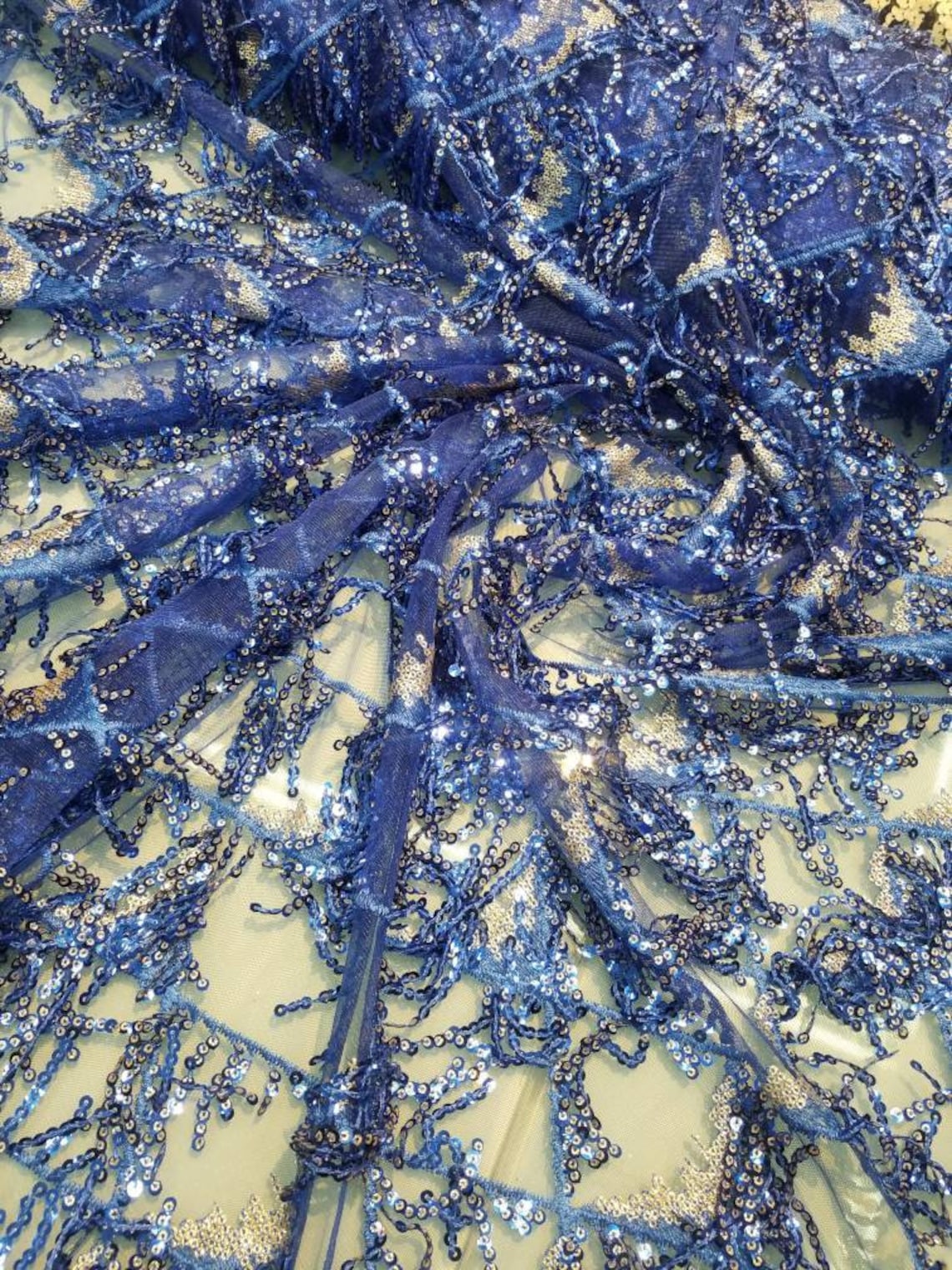 Fringe Hanging Lace Fabric Usable for Apparel Accessories and Interior ...