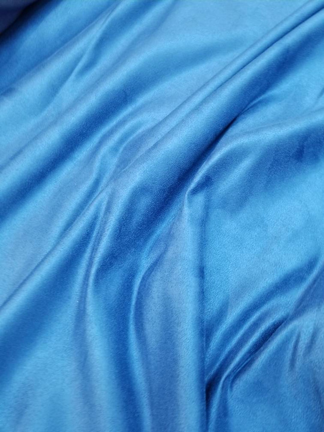 Micro Swede Royal Blue Color Usable for Interior Decoration. 60" Wide ...