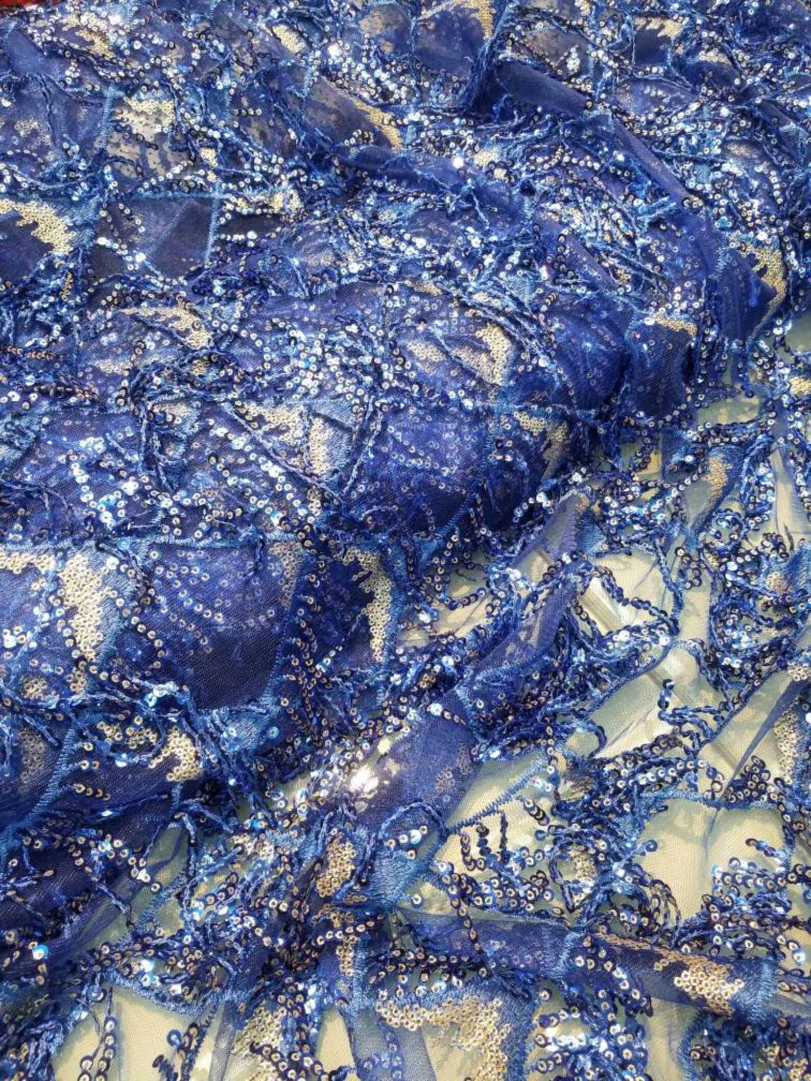 Fringe Hanging Lace Fabric Usable for Apparel Accessories and Interior ...