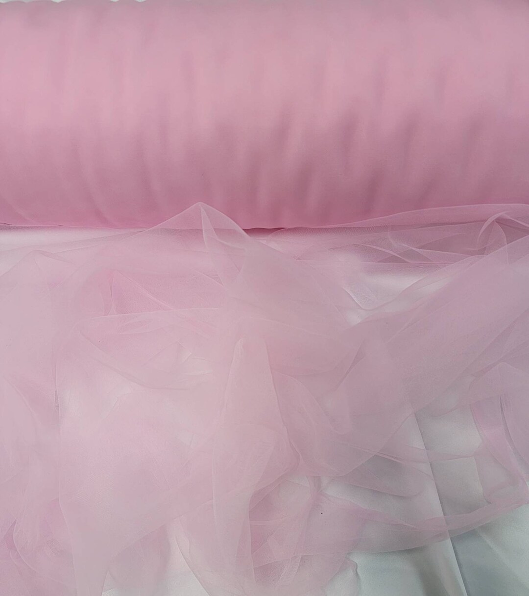 Super Fine Soft Baby Pink Color Tulle/mesh 60" Wide Sold by the Yard ...