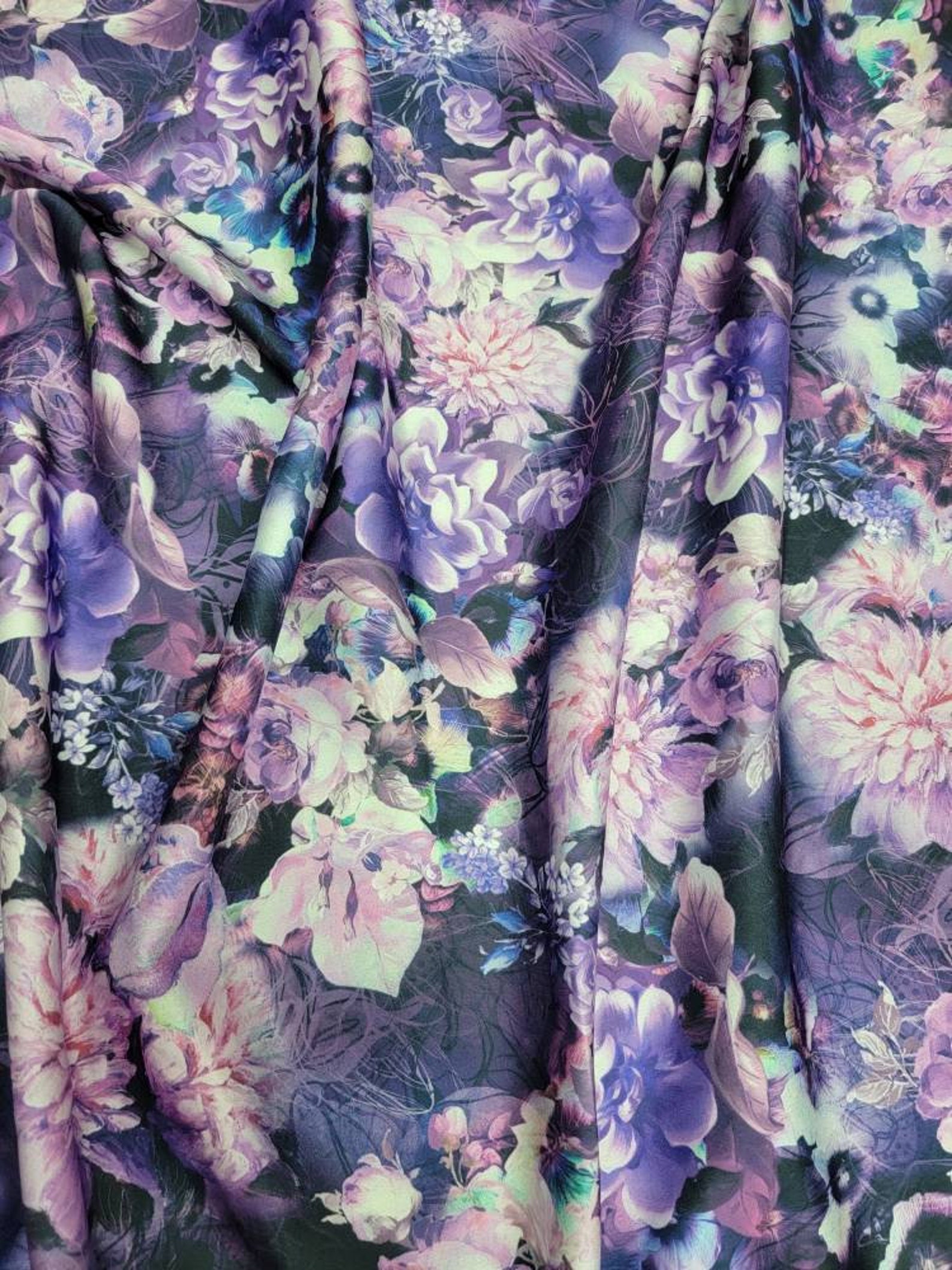 Digital Designer Floral Print Usable for Accessories Apparel | Etsy