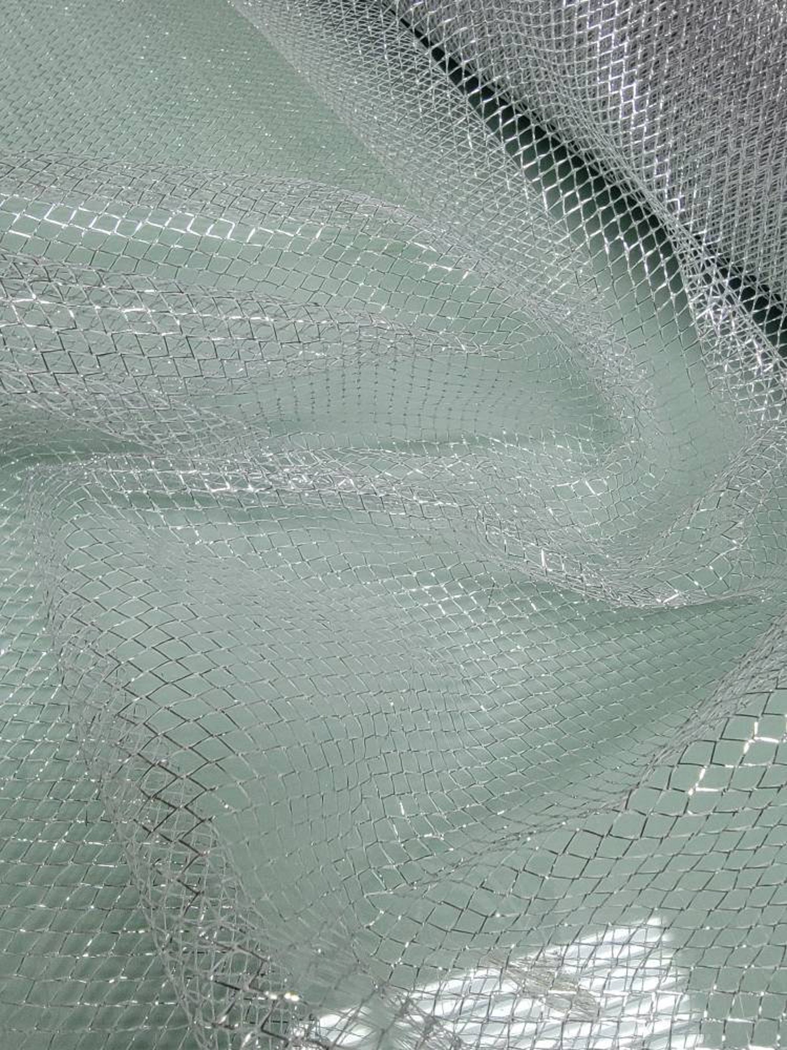 Metallic Mesh Fabric Silver 64 Wide Usable for Fashion - Etsy