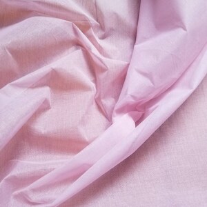 Pink Color 100% Cotton Organdy, This Fabric is Stiff Semi Sheer Fabric ...