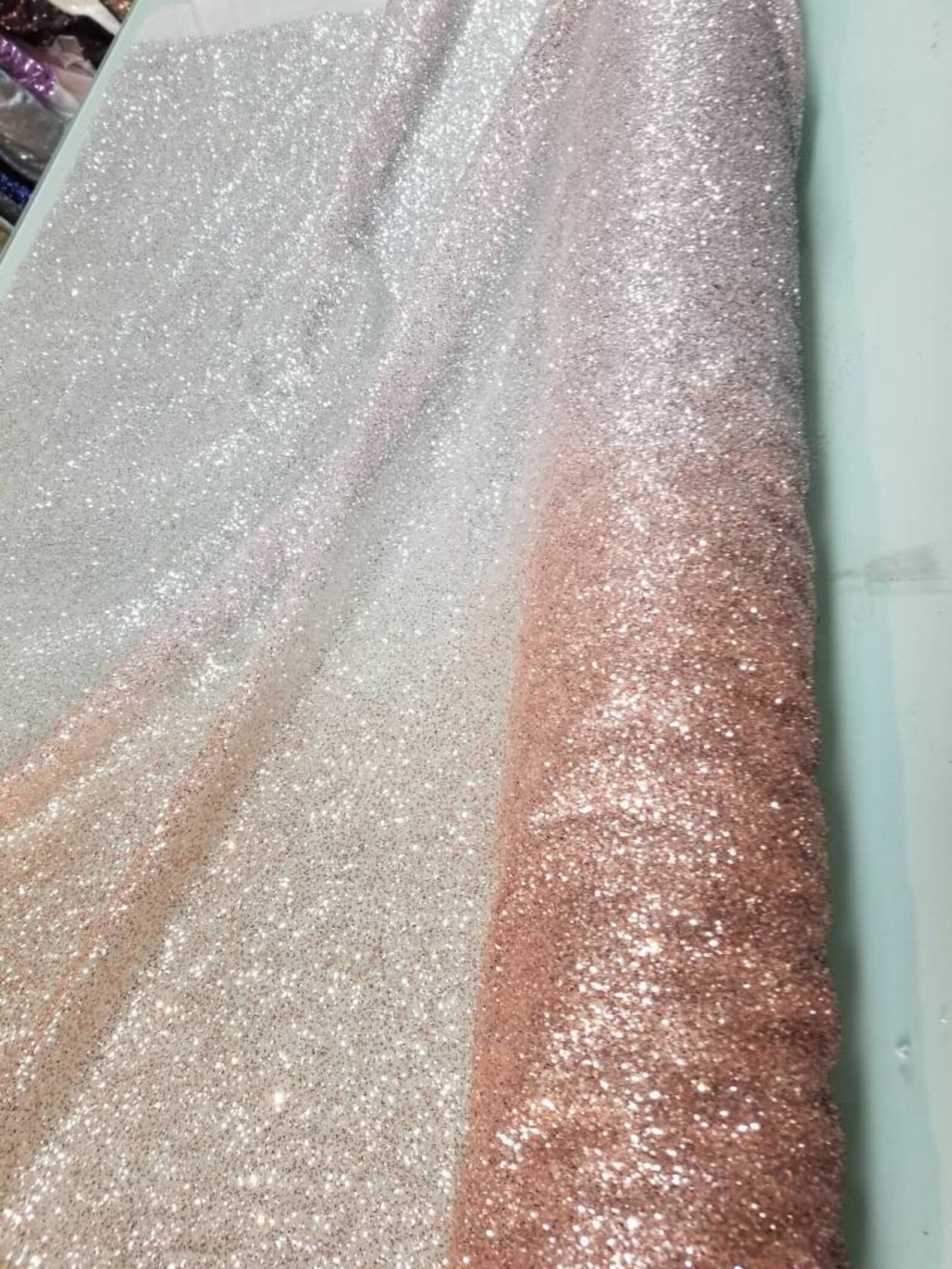 Ambre Glitter Metallic Fabric Usable for Decoration and - Etsy