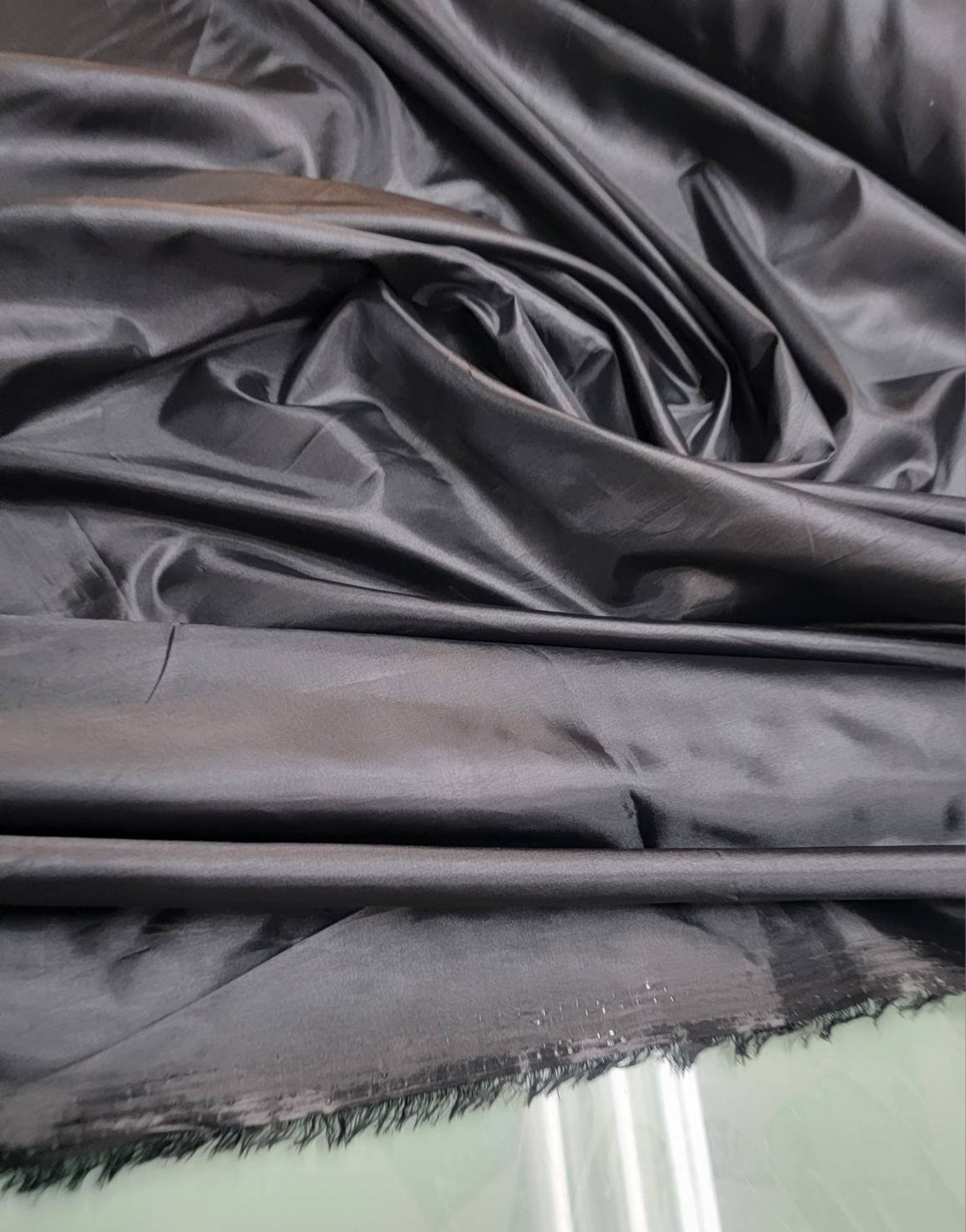 Black Color Polyester Lining Fabric is Soft Light Weightand - Etsy