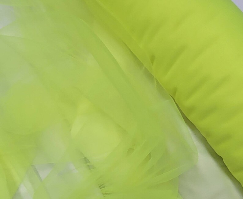 Super Fine Soft Neon Green Color Tulle/mesh 60" Wide Sold by the Yard ...