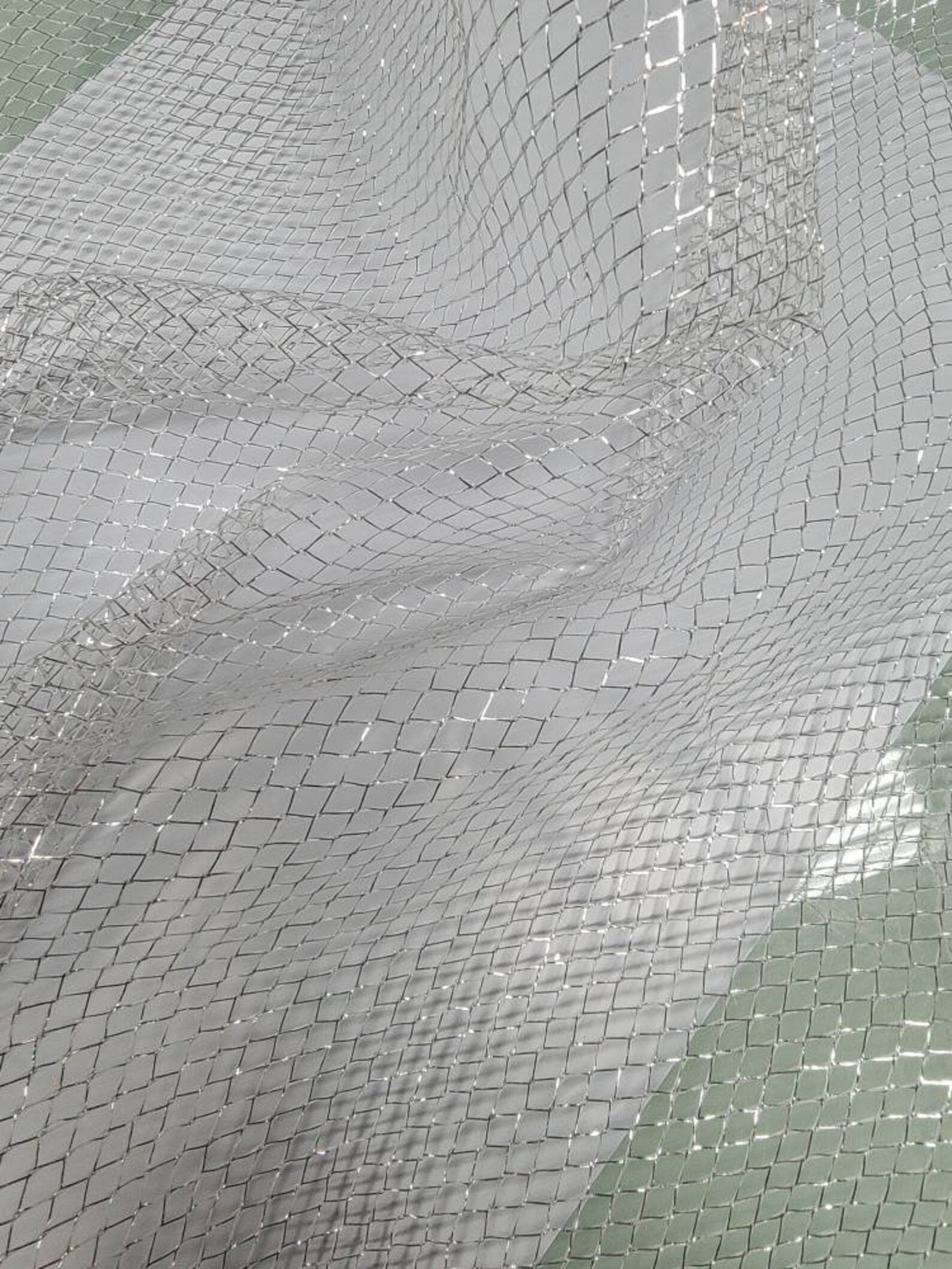 Metallic Mesh Fabric Silver 64 Wide Usable for Fashion - Etsy