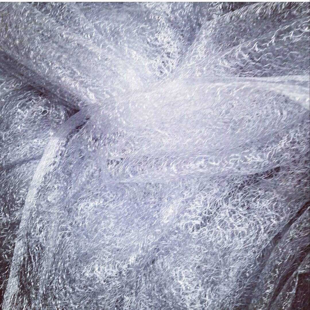 Ice Blue Gray Color Spangle Netting Soft Tulle Fabric Usable for ...