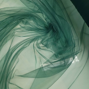 Super Fine Soft Forest Green Color Tulle/mesh 60" Wide Sold by the Yard ...