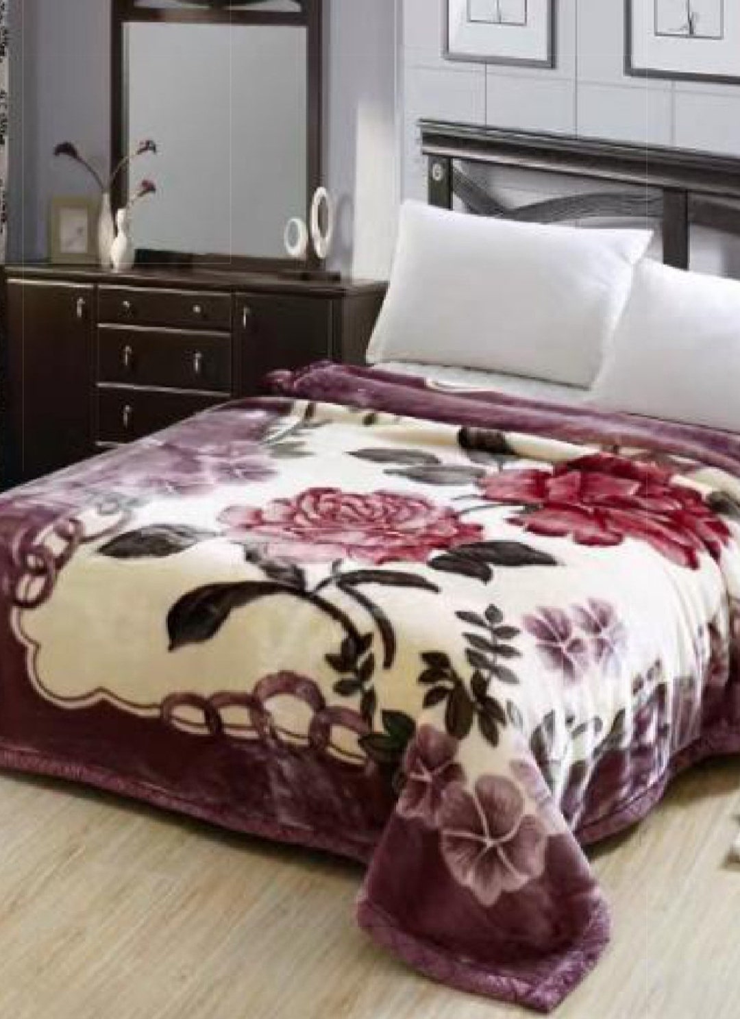 4 Ply Heavy Korean Mink Blanket, Fleece and Warm for Winter Weight 4.5 ...