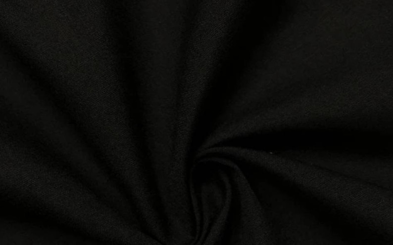 Black Color Cotton Fabric Usable for Apparel Accessories and - Etsy