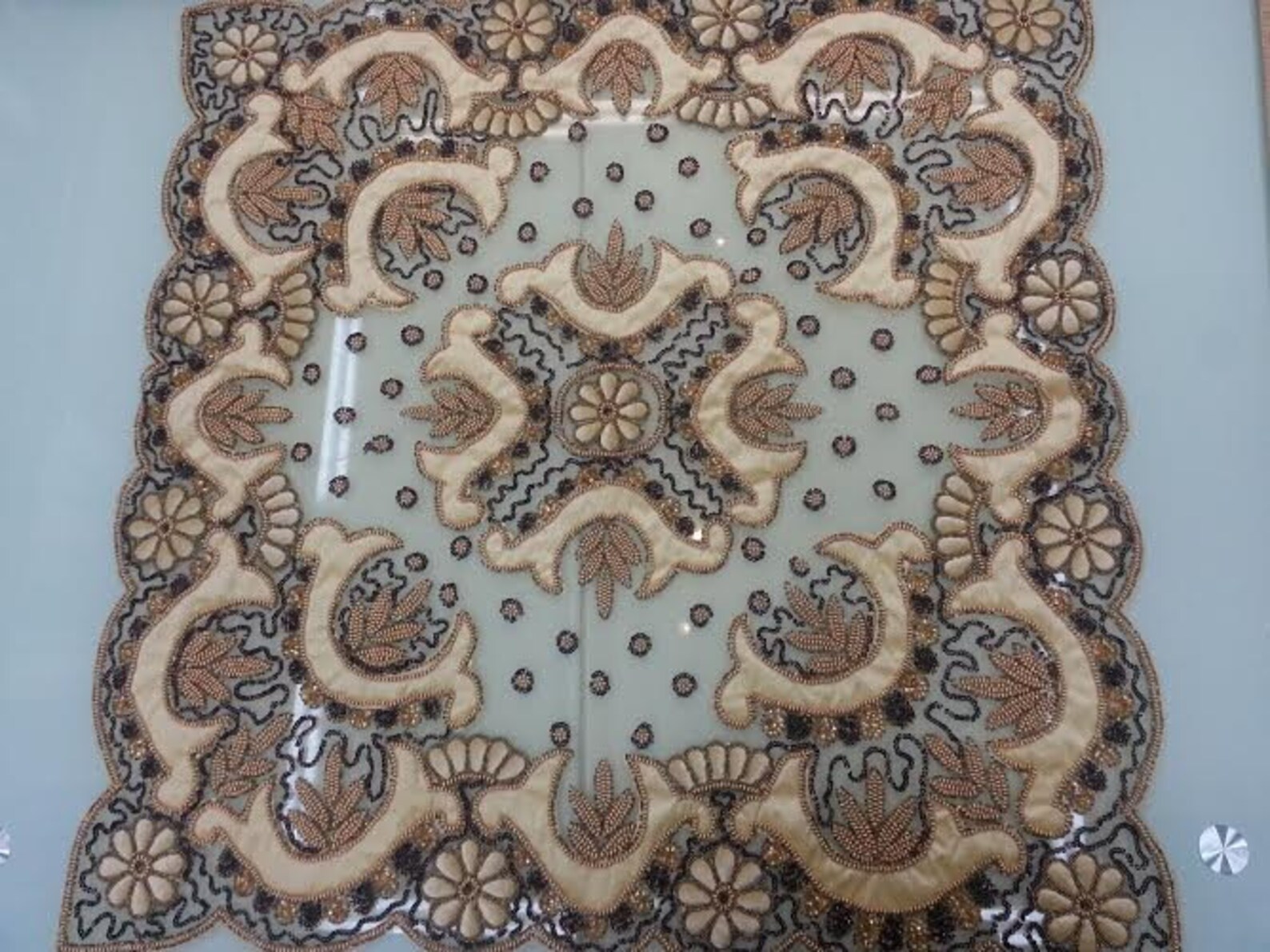 Hand Beaded Table Covers & Placments. Price for Set of 4 - Etsy