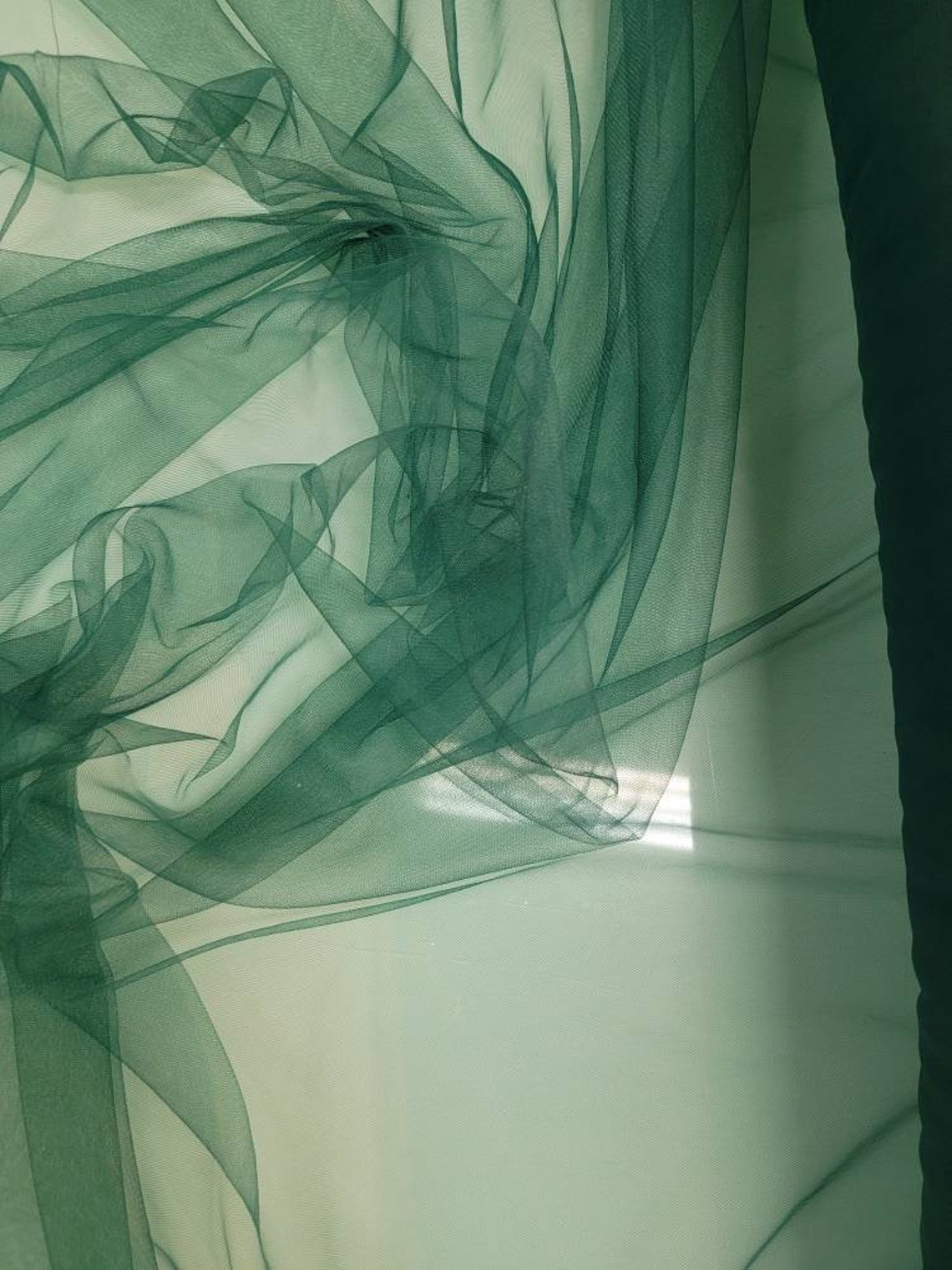 Super Fine Soft Forest Green Color Tulle/mesh 60 Wide | Etsy