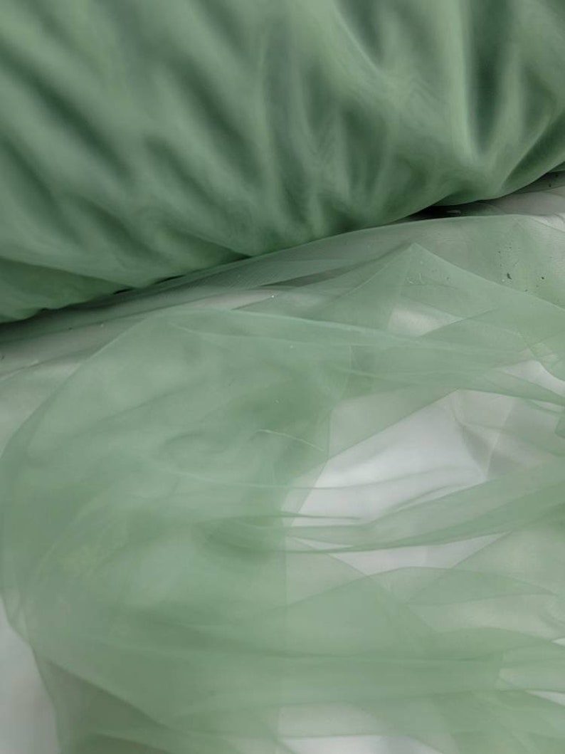 Super Fine Soft Seige Green Color Tulle/mesh 60 Wide - Etsy