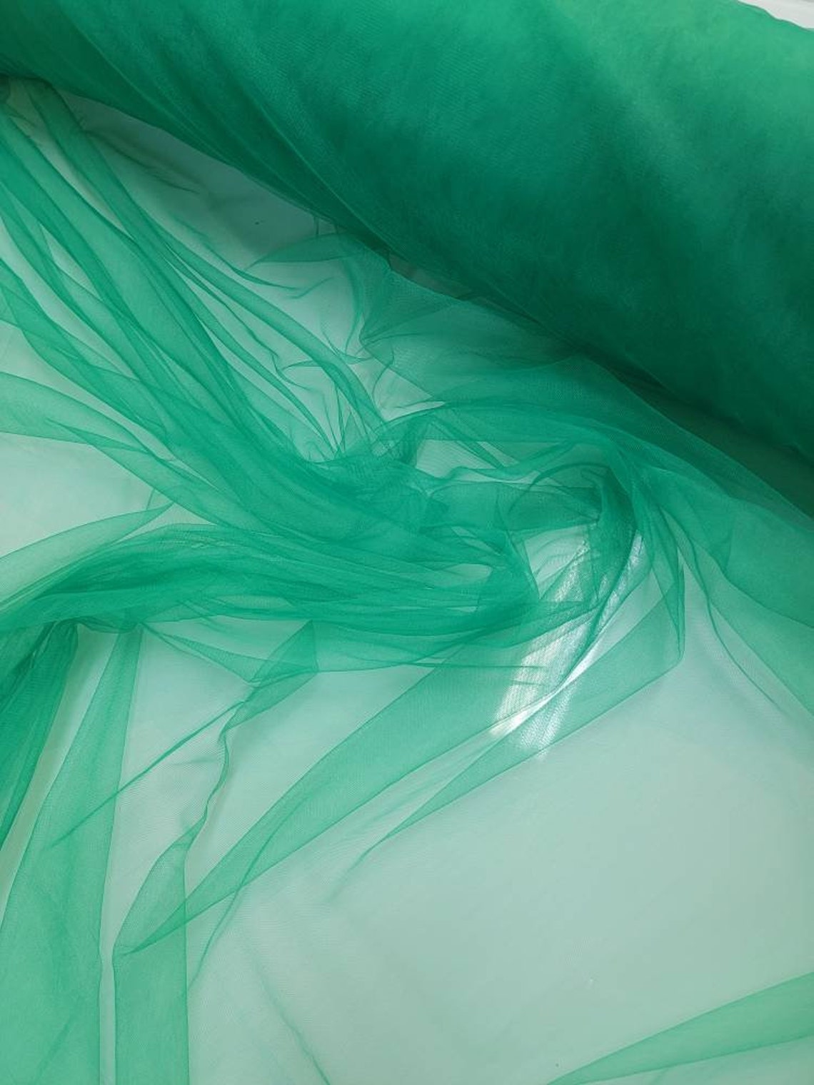 Super Fine Soft Emerald Green Color Tulle/mesh 60 Wide | Etsy