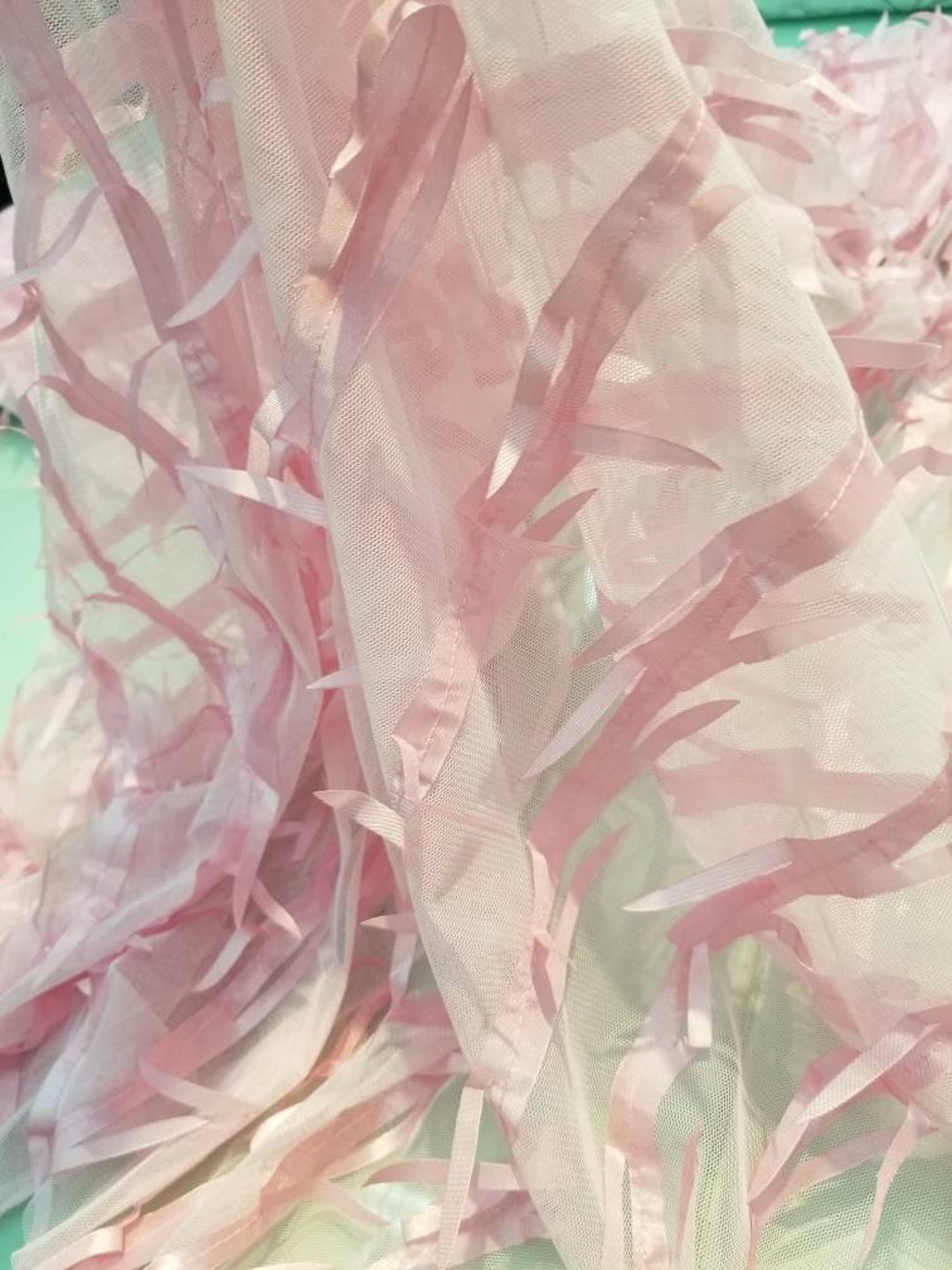 Super Fine Soft Ruffle Design Mesh/tulle Fabric. 60" Wide Usable for ...