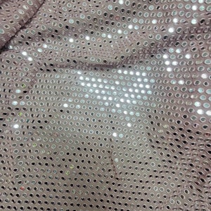 Soft Mirror Work Chiffon Embroided Fabric Usable for Apparel ...