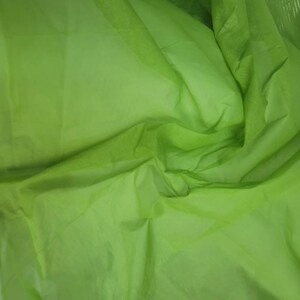 Green Color 100% Cotton Organdy, This Fabric is Stiff Semi Sheer Fabric ...